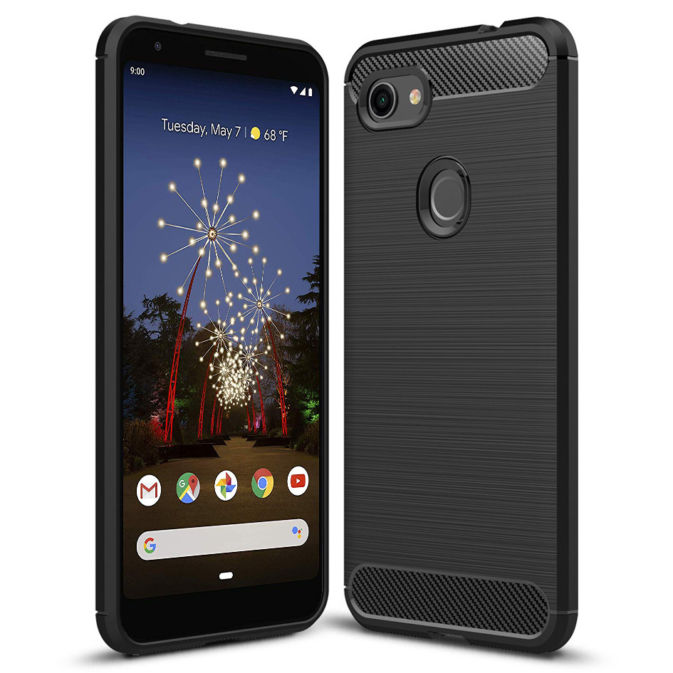 Flexi Slim Carbon Fibre Case for Google Pixel 3a XL (Black)